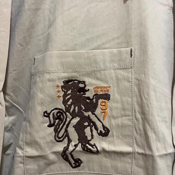 Johnny Blaze | Shirts | Johnny Blaze Vintage Snap Button Tan Color ...